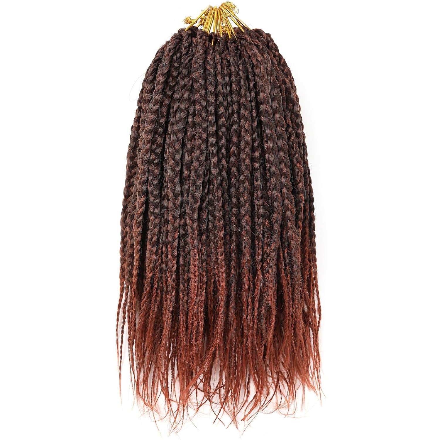 10 Inch Box Braids Crochet Hair Pre-looped 6 Packs Bohemian Short Bobo ...