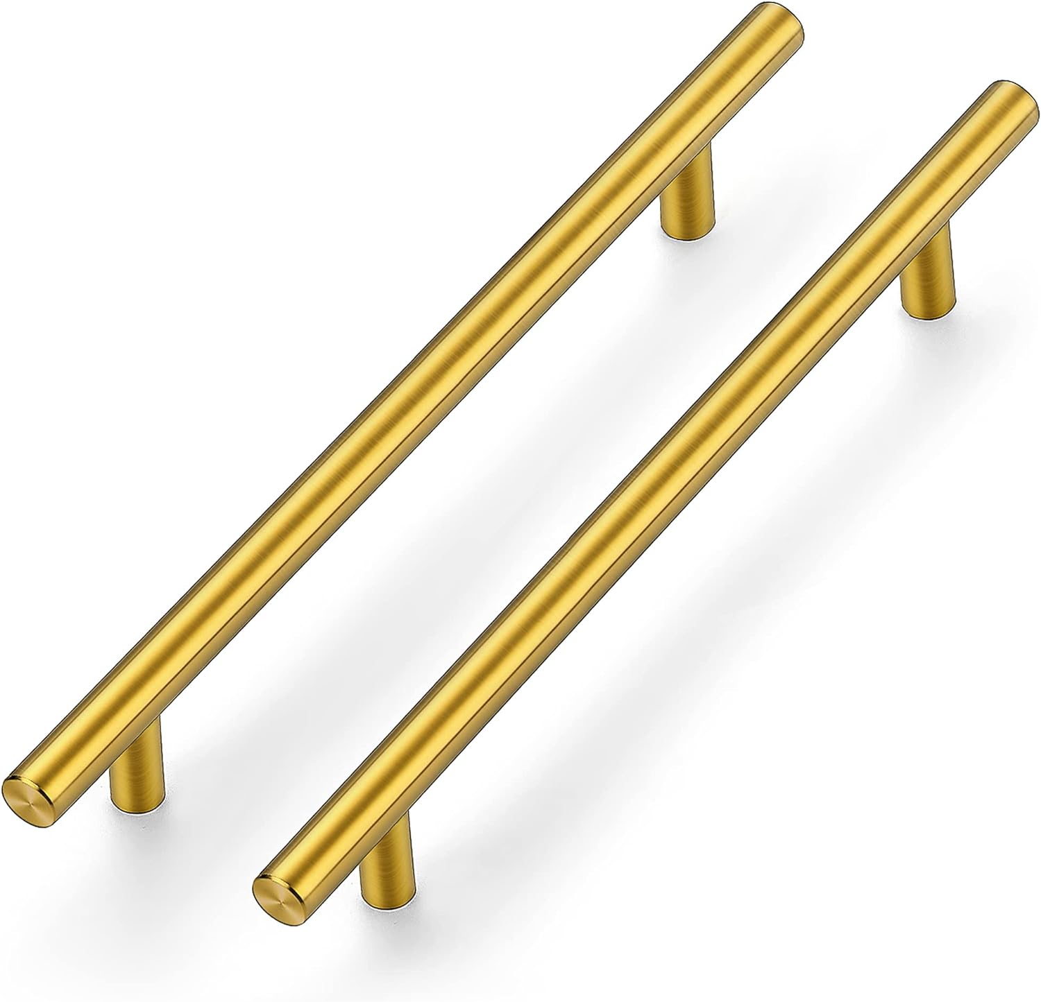 10 Inch Cabinet Handles Brushed Brass Drawer Pulls Stainless Steel ...