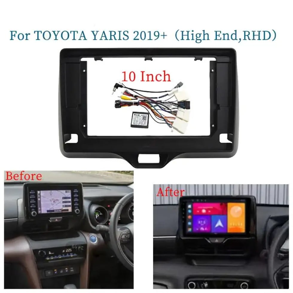 10 Inch Car Frame Fascia Adapter Canbus Box Decoder Android Radio Dash ...
