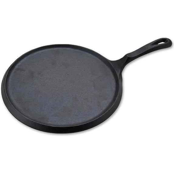 10-Inch Cast Iron Comal & Flat Griddle | Pre-Seasoned with Durable ...