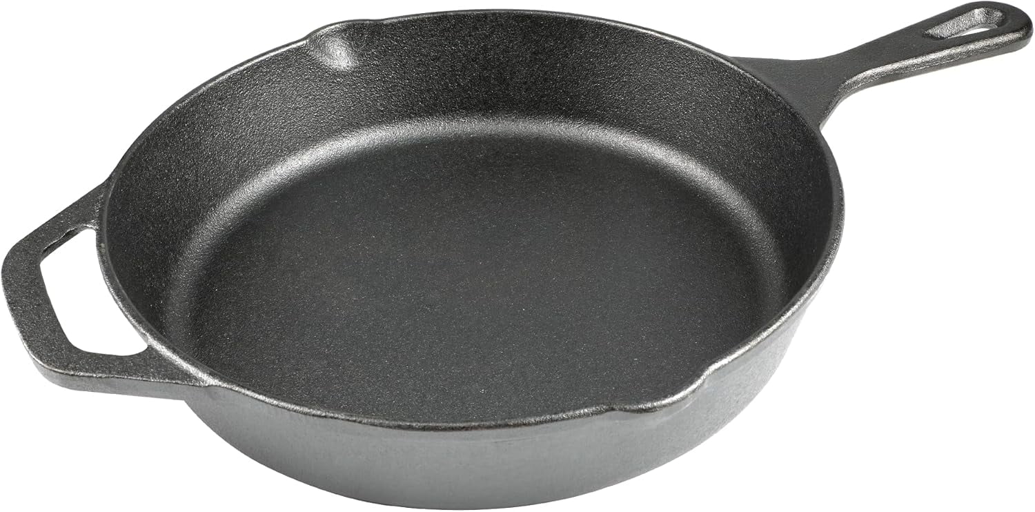 10 Inch Cast Iron Skillet, Pre-Seasoned Frying Pan for Oven, Stovetop ...