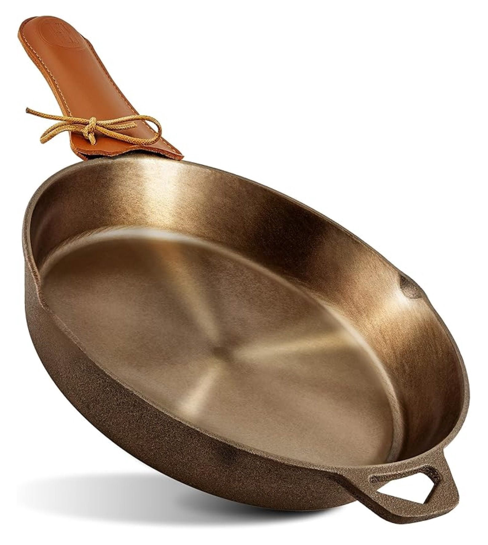 10 Inch Cast Iron Skillet, Pre-Seasoned Smooth Polished Surface, Heavy ...