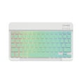 10-Inch Colorful RGB Backlit Portable Bluetooth English Keyboard ...