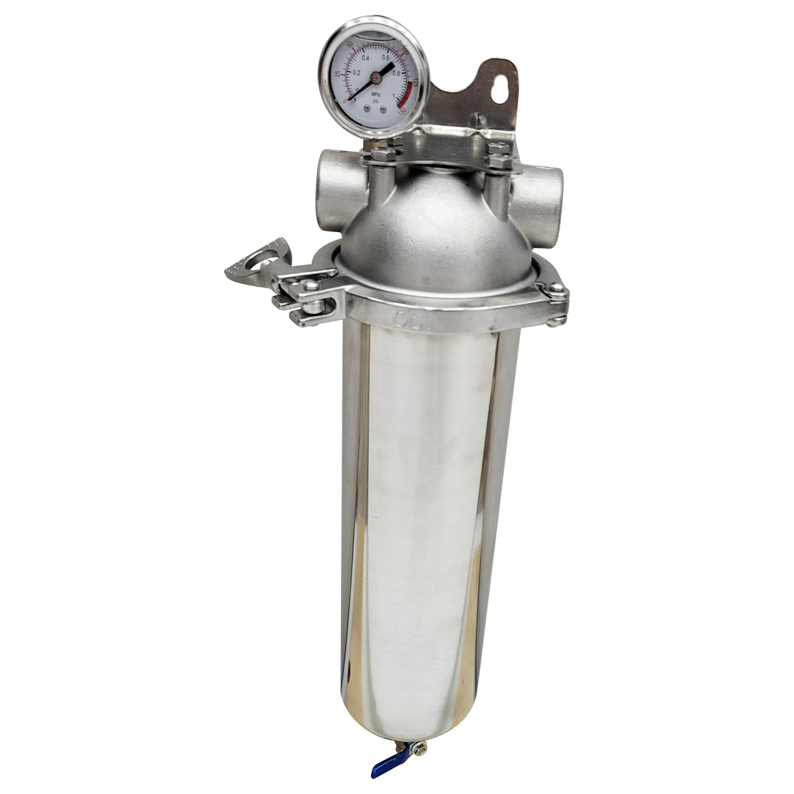 10 Inch Corrosion-resistant Stainless Steel Filter Clamp Type Water ...