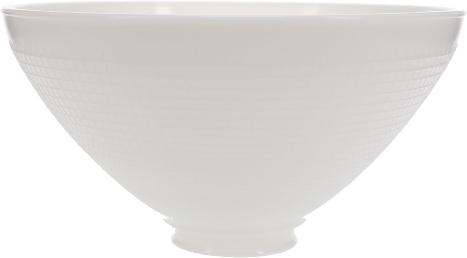 10 Inch Diameter I.E.S Style White Opal Glass Reflector Shade with ...