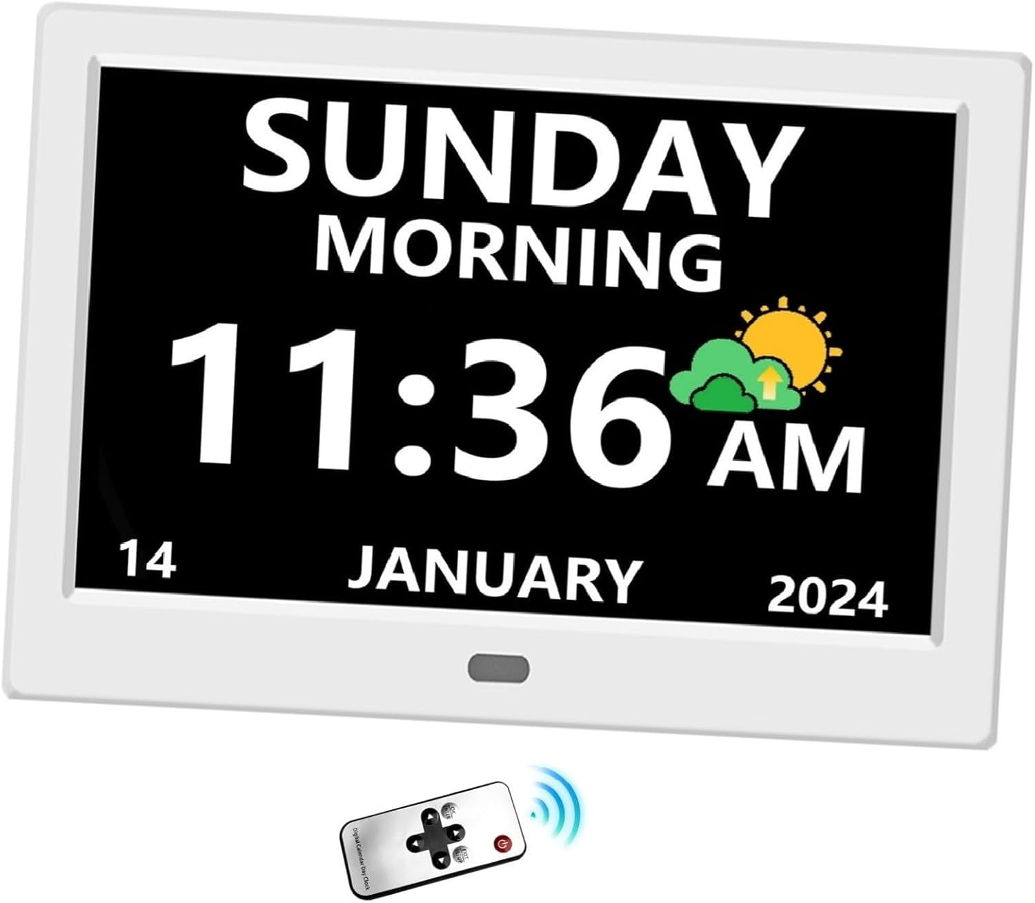 10 Inch Digital Clock with Day and Date for Elderly Alzheimer's ...