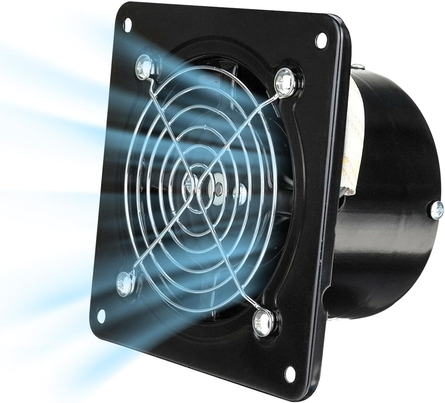 10 Inch Exhaust Fan, 1240CFM Stainless Steel Bathroom Exhaust Fan, Wall ...