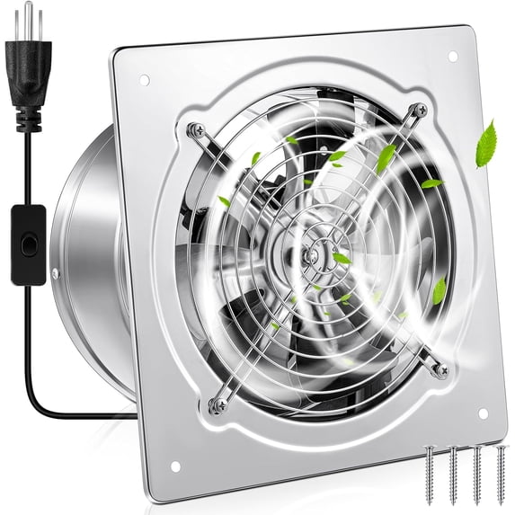 10 Inch Exhaust Fan 988 CFM Kitchen Exhaust Fan with Small Exhaust Fan ...