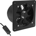 10 Inch Exhaust Fan with Switch, Wall-Mounted Exhaust Fan with 7 Blades ...