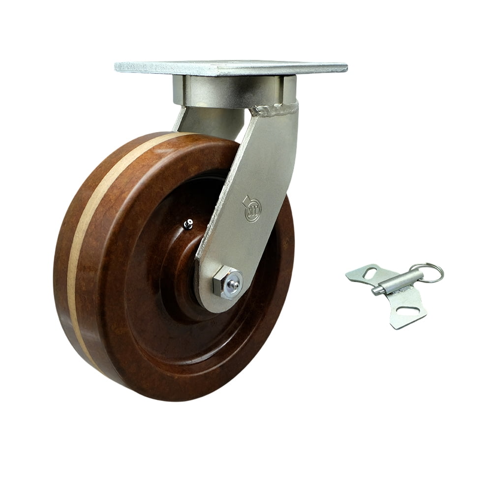 10 Inch Extra Heavy Duty High Temp Phenolic Wheel Swivel Caster with ...
