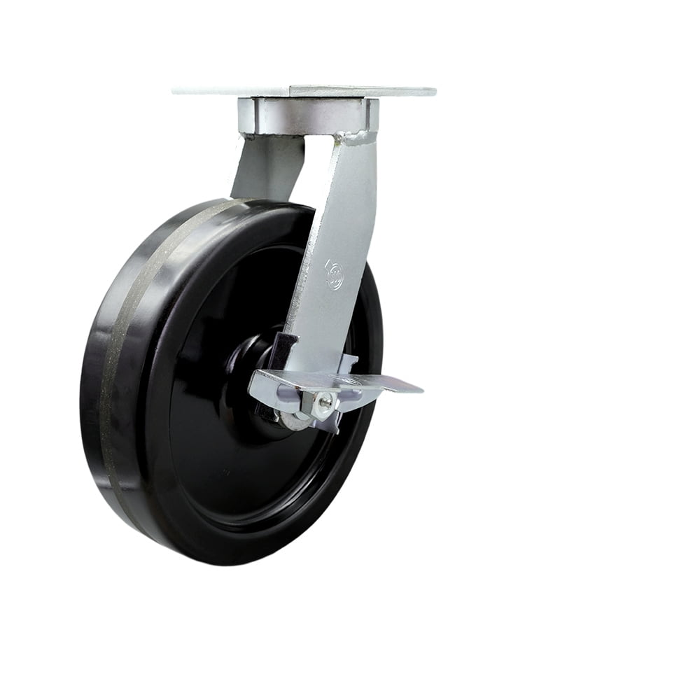 10 Inch Extra Heavy Duty Phenolic Wheel Swivel Caster with Brake and ...