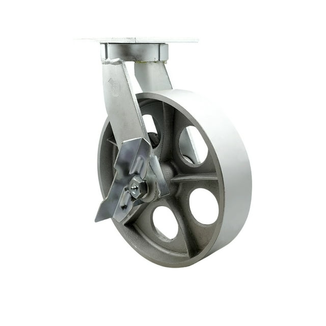 10 Inch Extra Heavy Duty Semi Steel Cast Iron Wheel Swivel Caster with ...