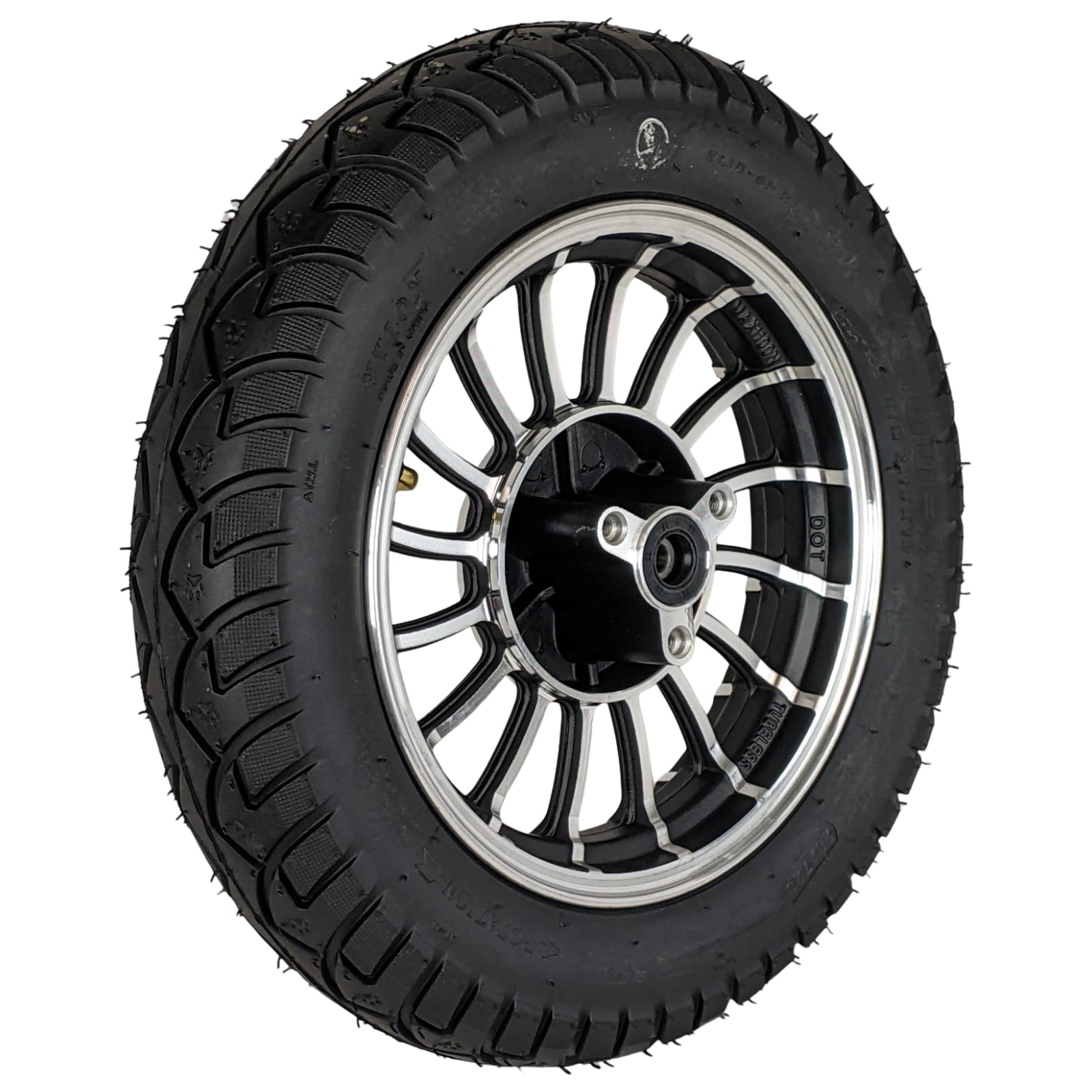 10" Inch Front Wheel and 3.00-10 Tire Assembly for 50cc Scooter Moped ...