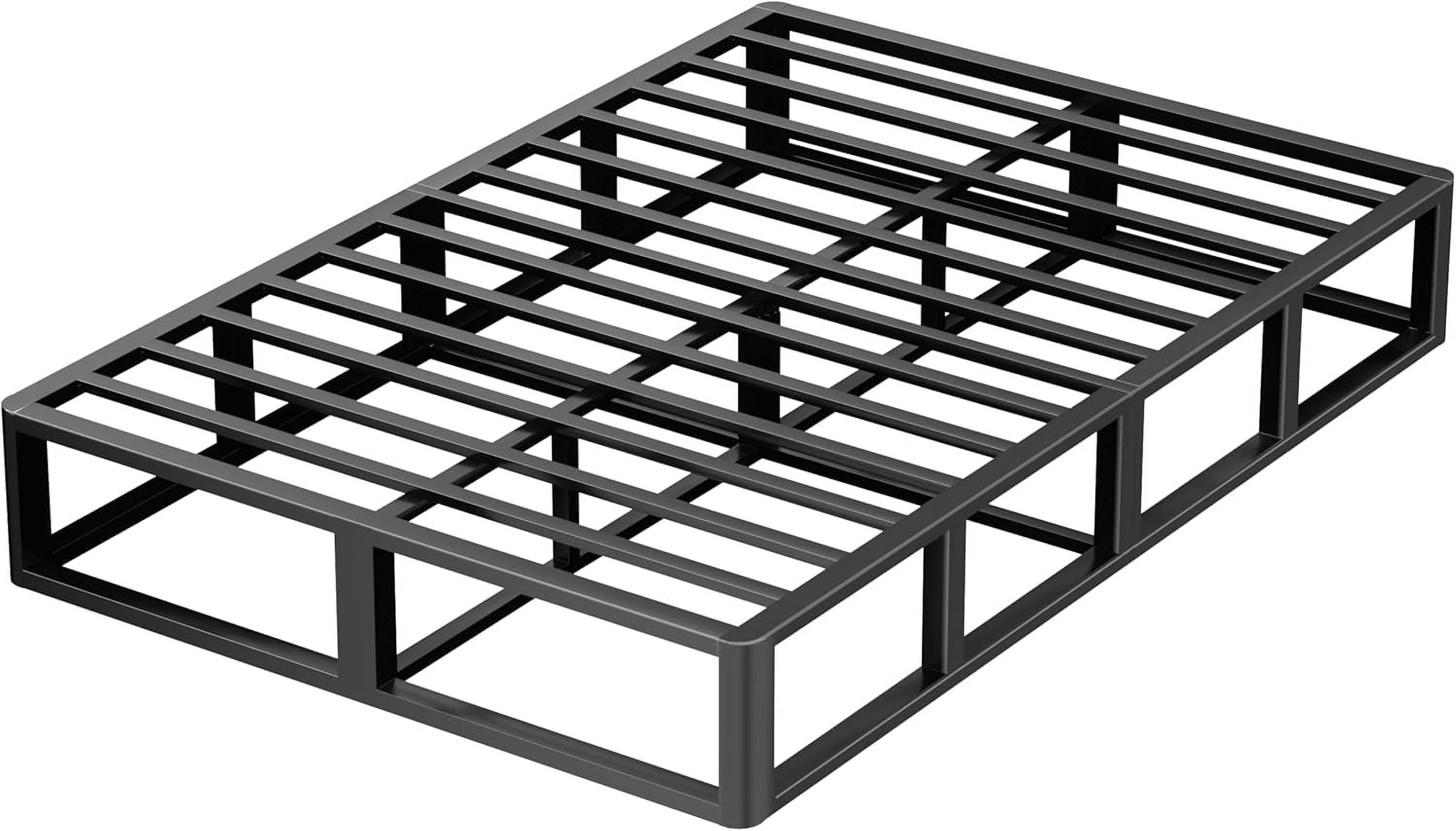 10 Inch Full Bed Frame Round Corner Low Platform Bed Frames 3000 LBS ...