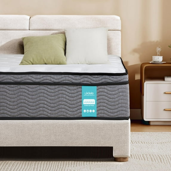 10 Inch Full Memory Foam Hybrid Mattress, Individually Wrapped Coils ...