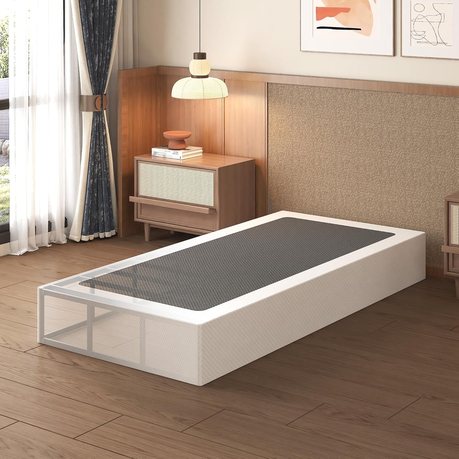 10 Inch Full Size Box Spring High Profile, Heavy Duty Metal Box Spring ...