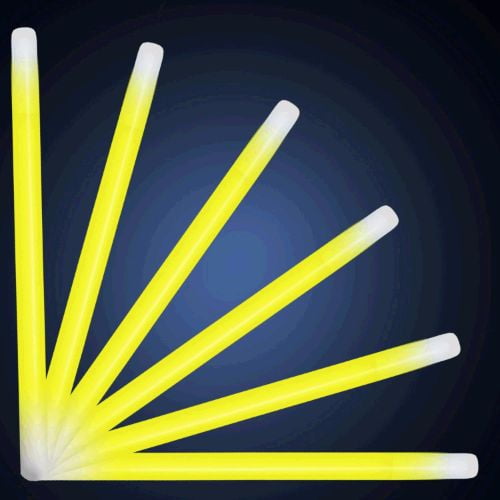 10 Inch Glow Stick Baton Pack of 25 Yellow - Walmart.com