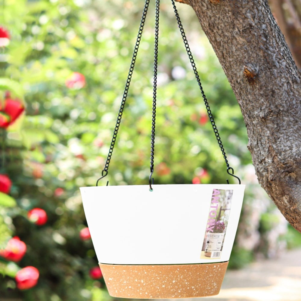 10 Inch Hanging Planters for Indoor Outdoor Plants, 1 Pack Self ...