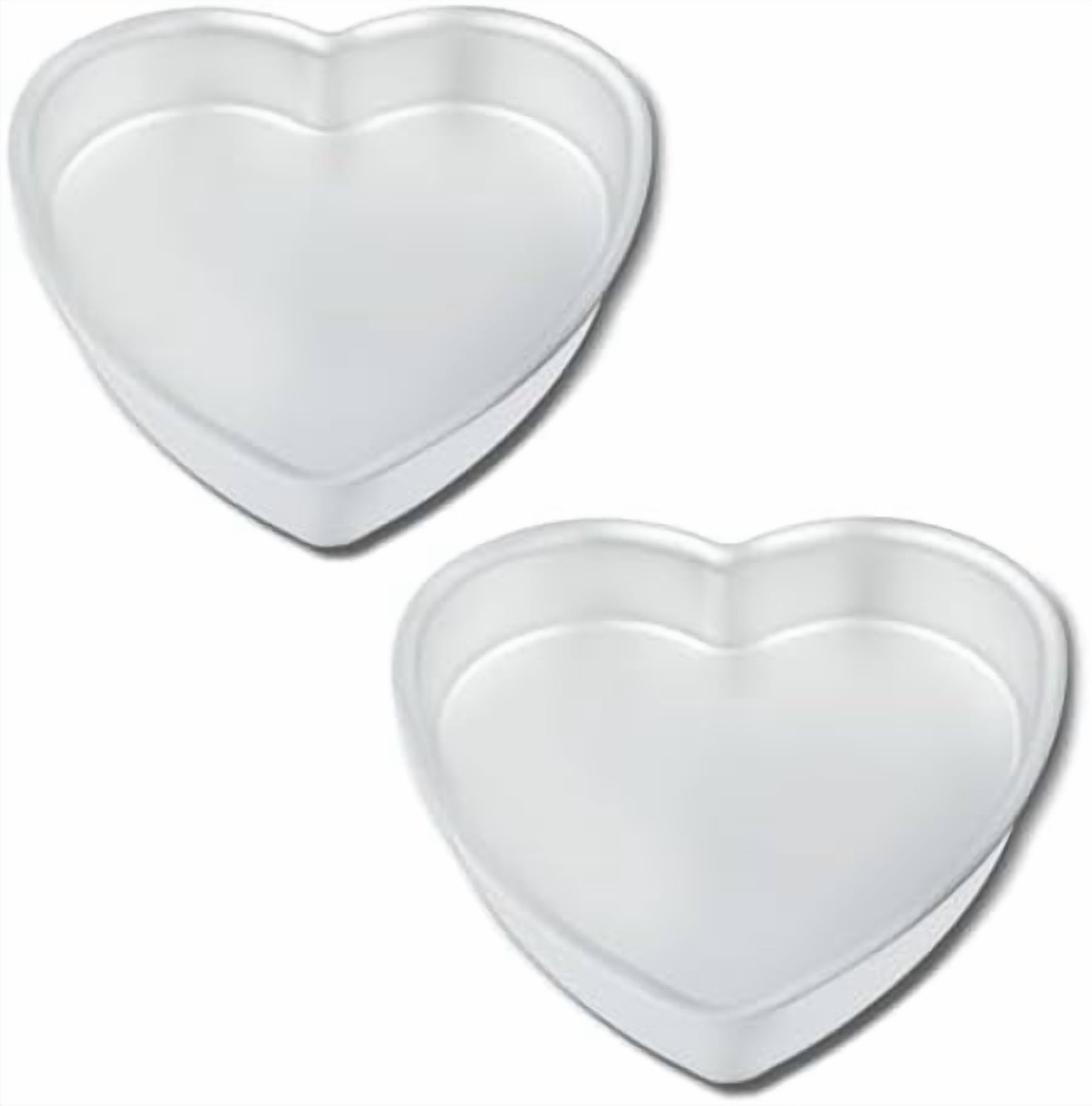 10 Inch Heart Shaped Cake Pans,2 Inch Deep,Aluminum Heart Shaped Cake ...