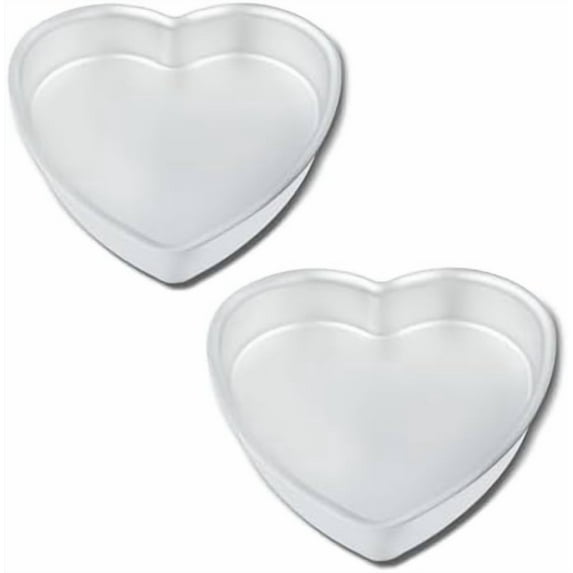 10 Inch Heart Shaped Cake Pans,2 Inch Deep,Aluminum Heart Shaped Cake ...