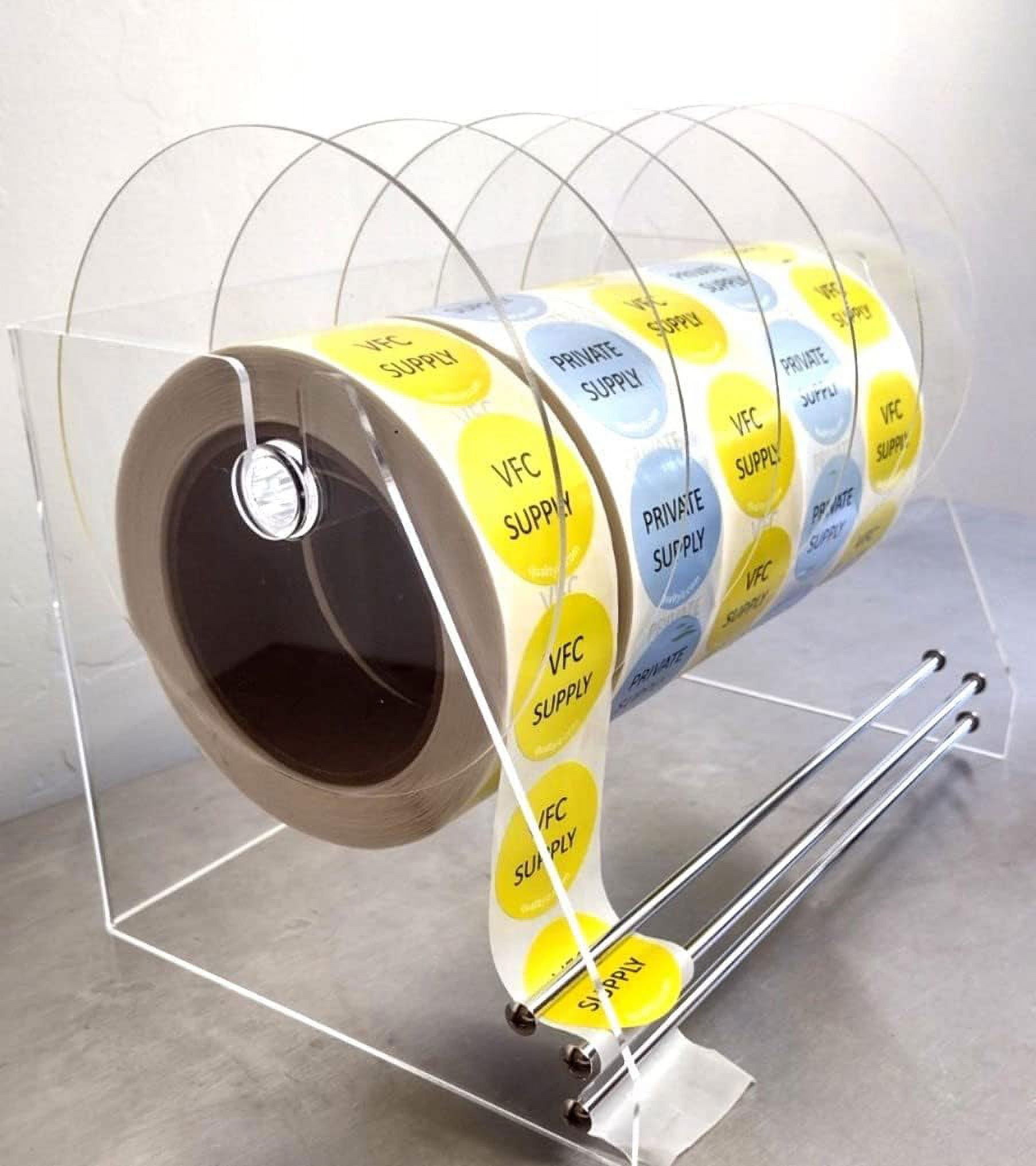 10 Inch, Heavy Duty Adjustable 6-Disk Label Dispenser, by Quality IZ ...