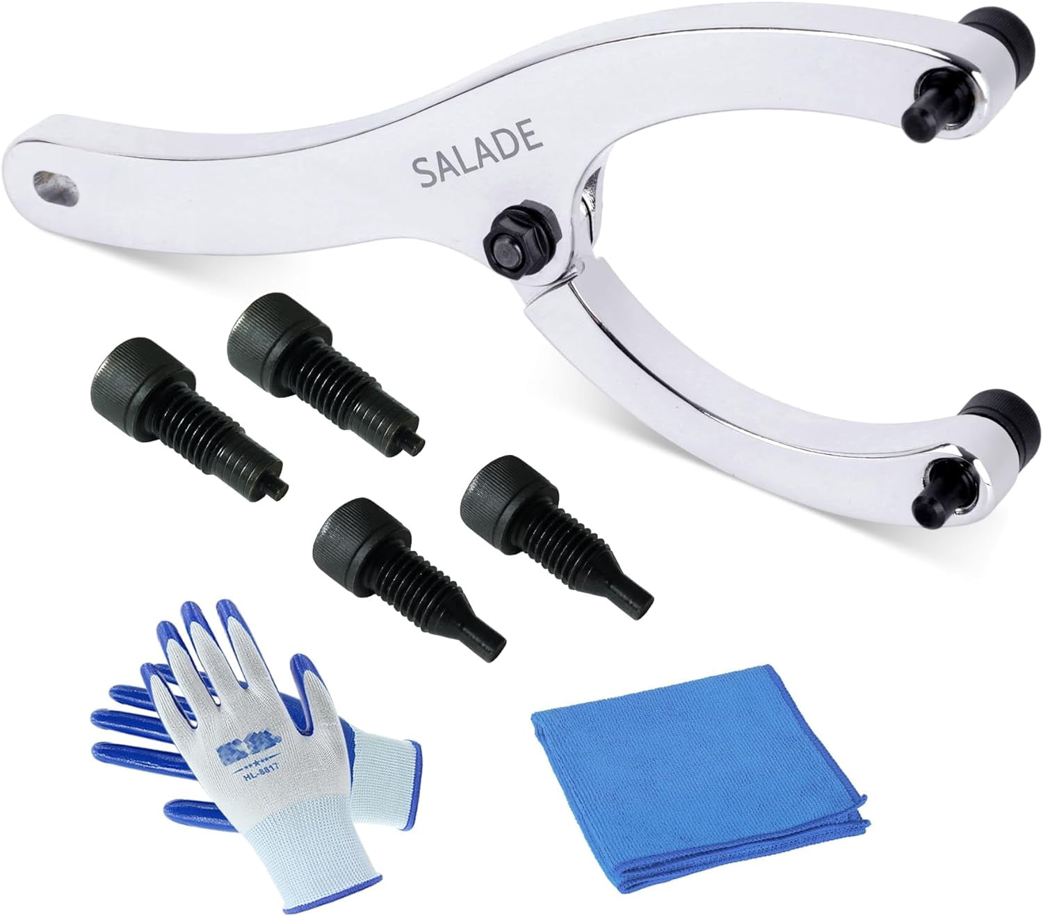 10-Inch Heavy Gland Nut Wrench with Handle, Adjustable Spanner Wrench ...