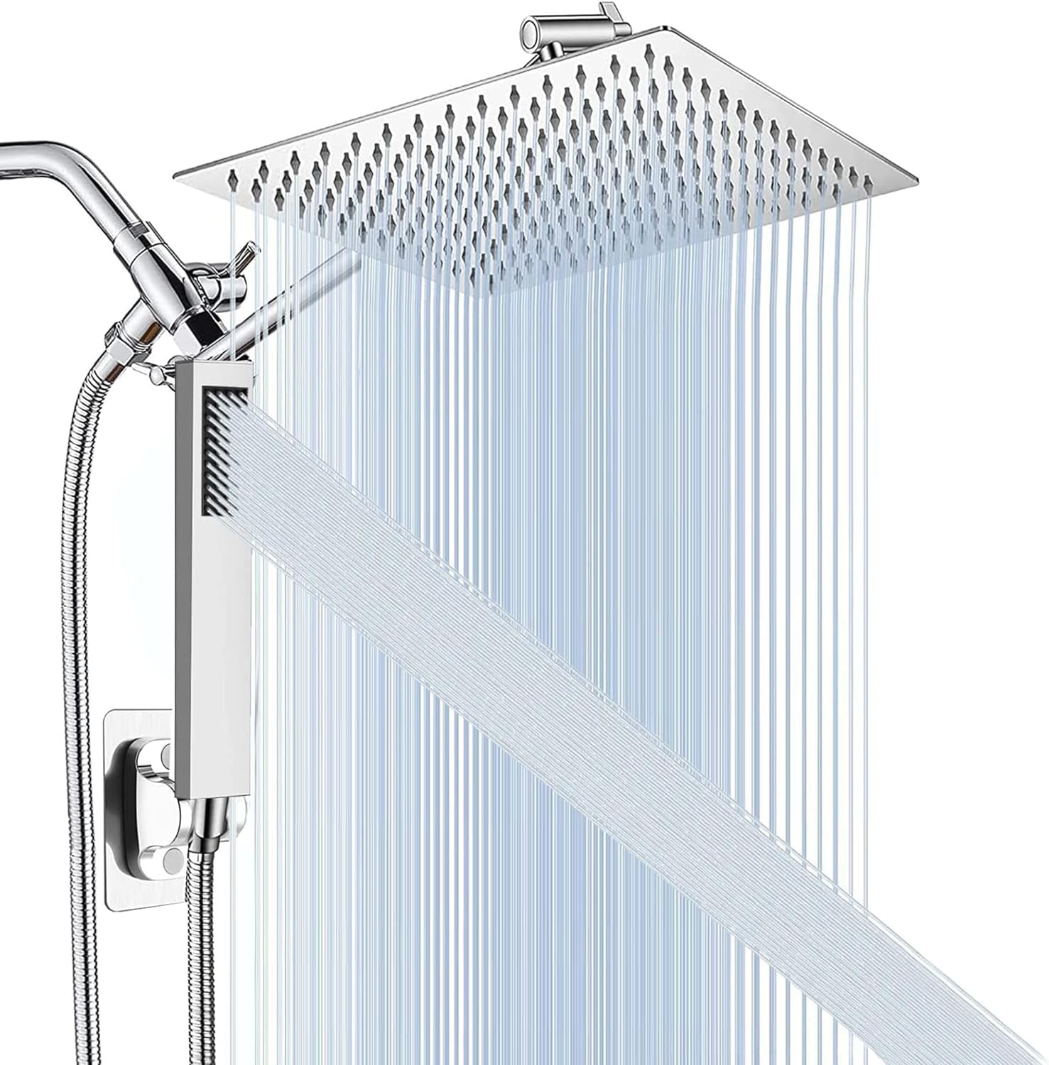 10 Inch High-Pressure Rain Shower Head/Handheld Shower Combo with 11 ...
