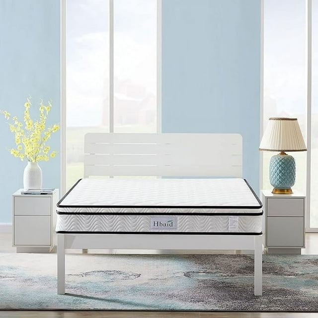 10 Inch Hybrid Queen Mattress in a Box, Gel Memory Foam with Pocket ...