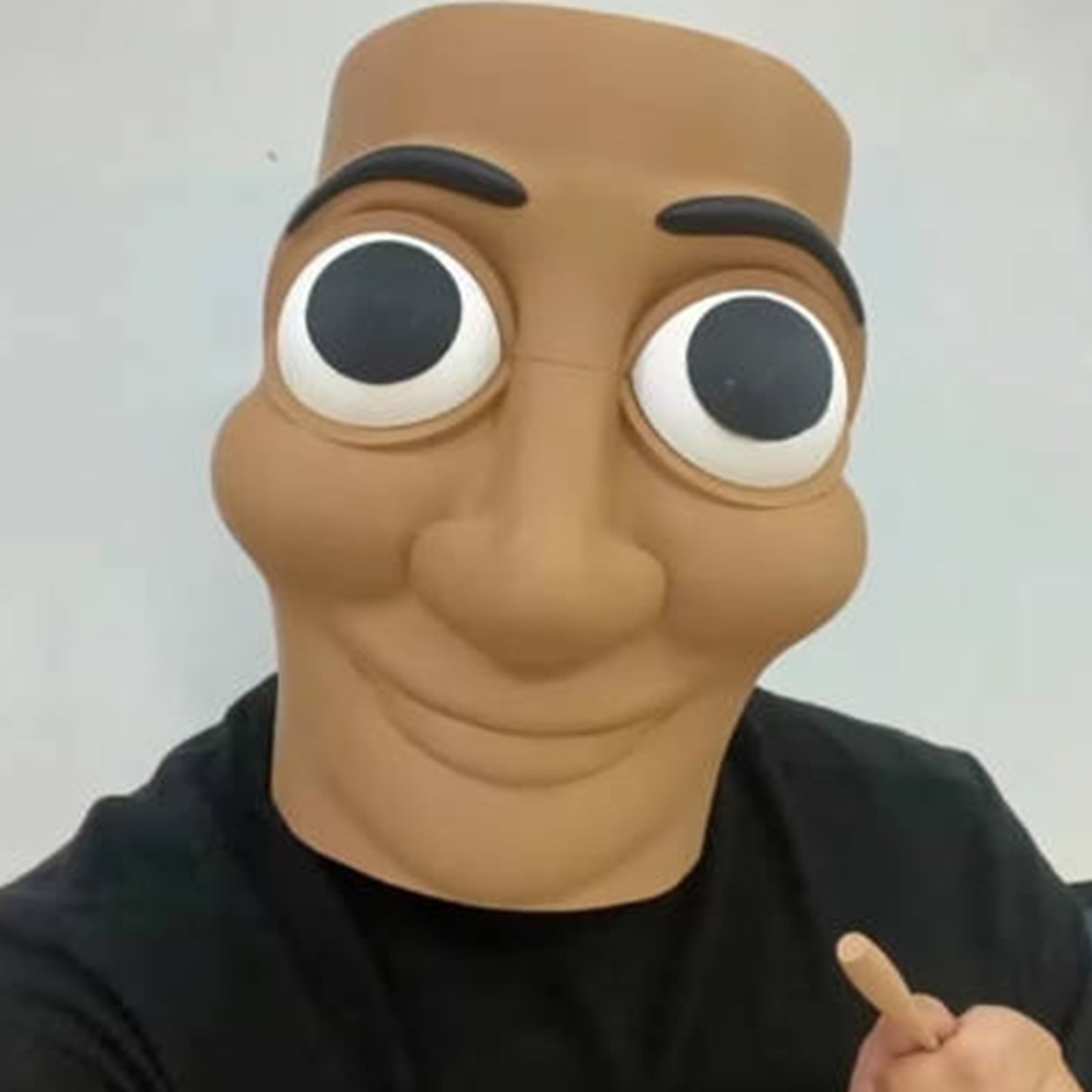 10 Inch Italian BrainRot Mask Decoration Wooden Stick Take Stick Latex ...