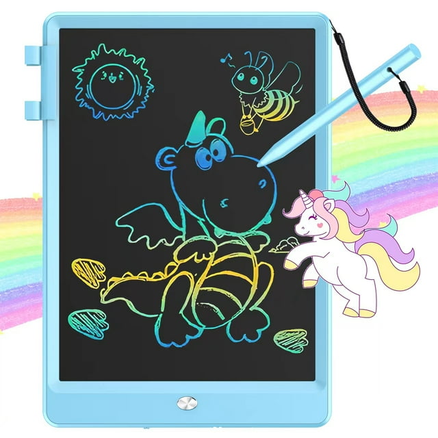 10 Inch LCD Writing Tablet, Kids' Doodle Board, Erasable & Reusable ...