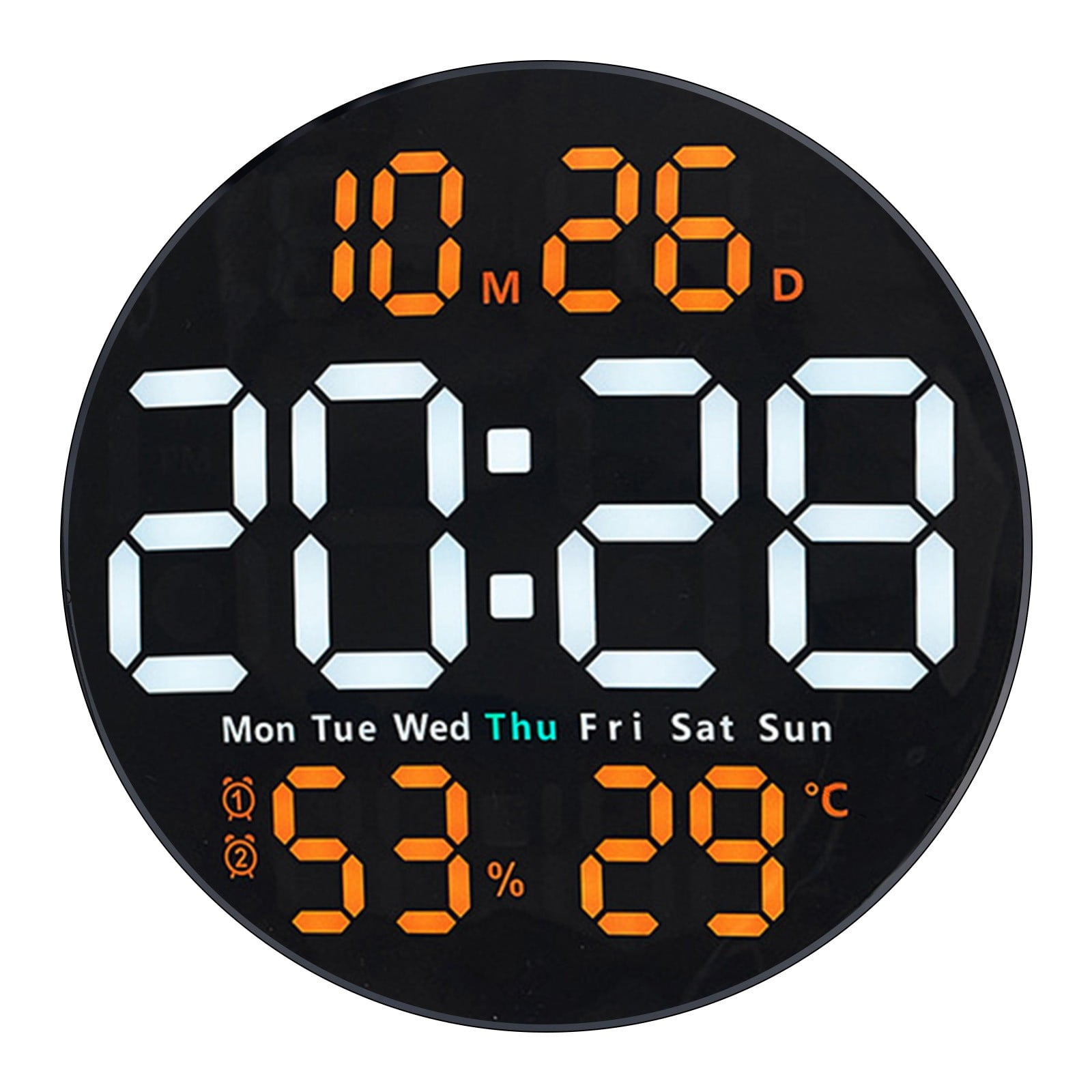 10 Inch LED Digital Wall Clock Multifunctional Home Clock With ...