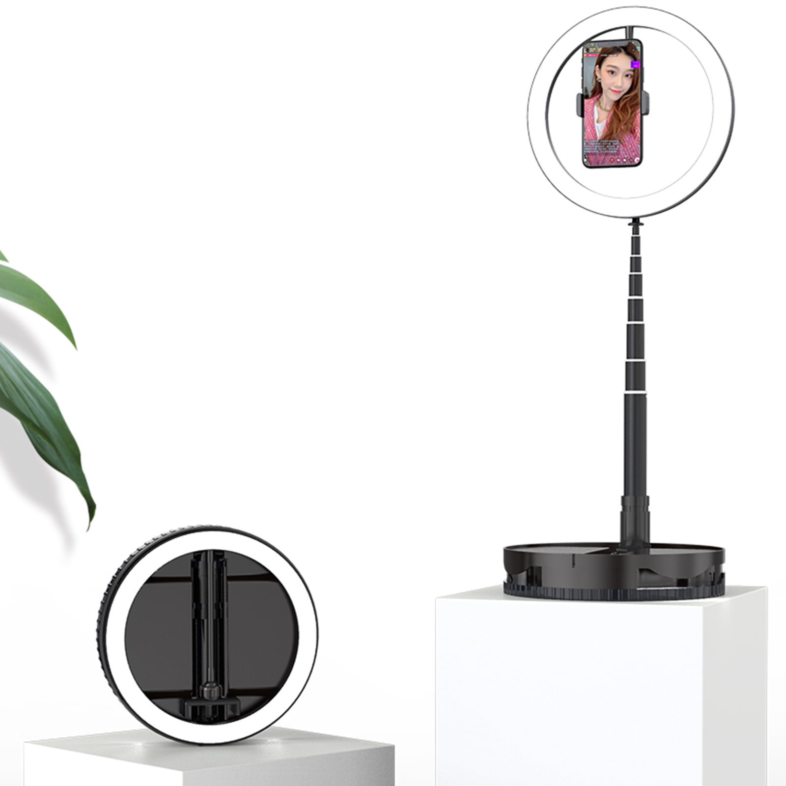 10 Inch LED Ring Light with Stand - 160 Beads, 3500-6000K Adjustable ...