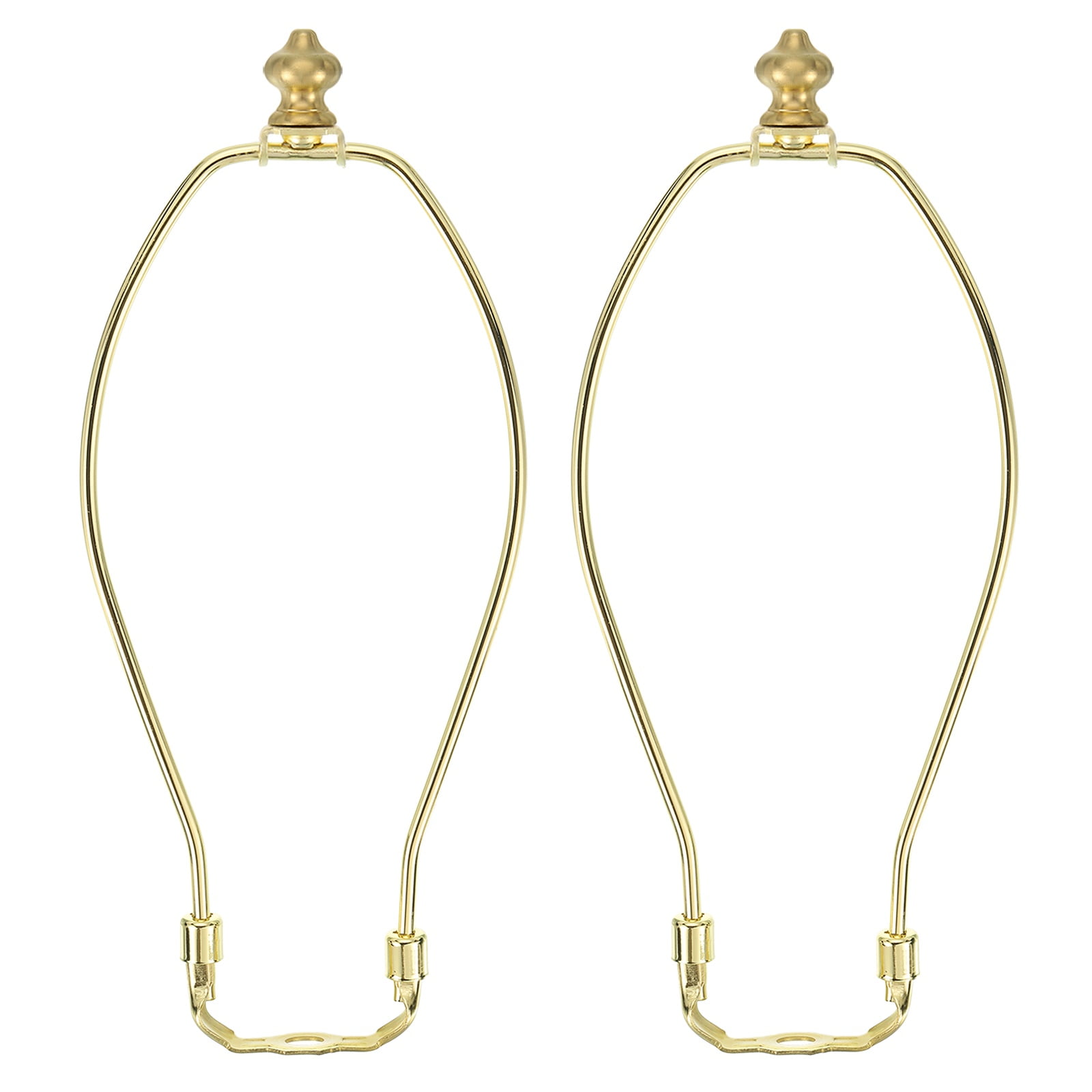 10 Inch Lamp Harp Kit with 1 Inch Height Solid Brass Finial, 2 Set ...