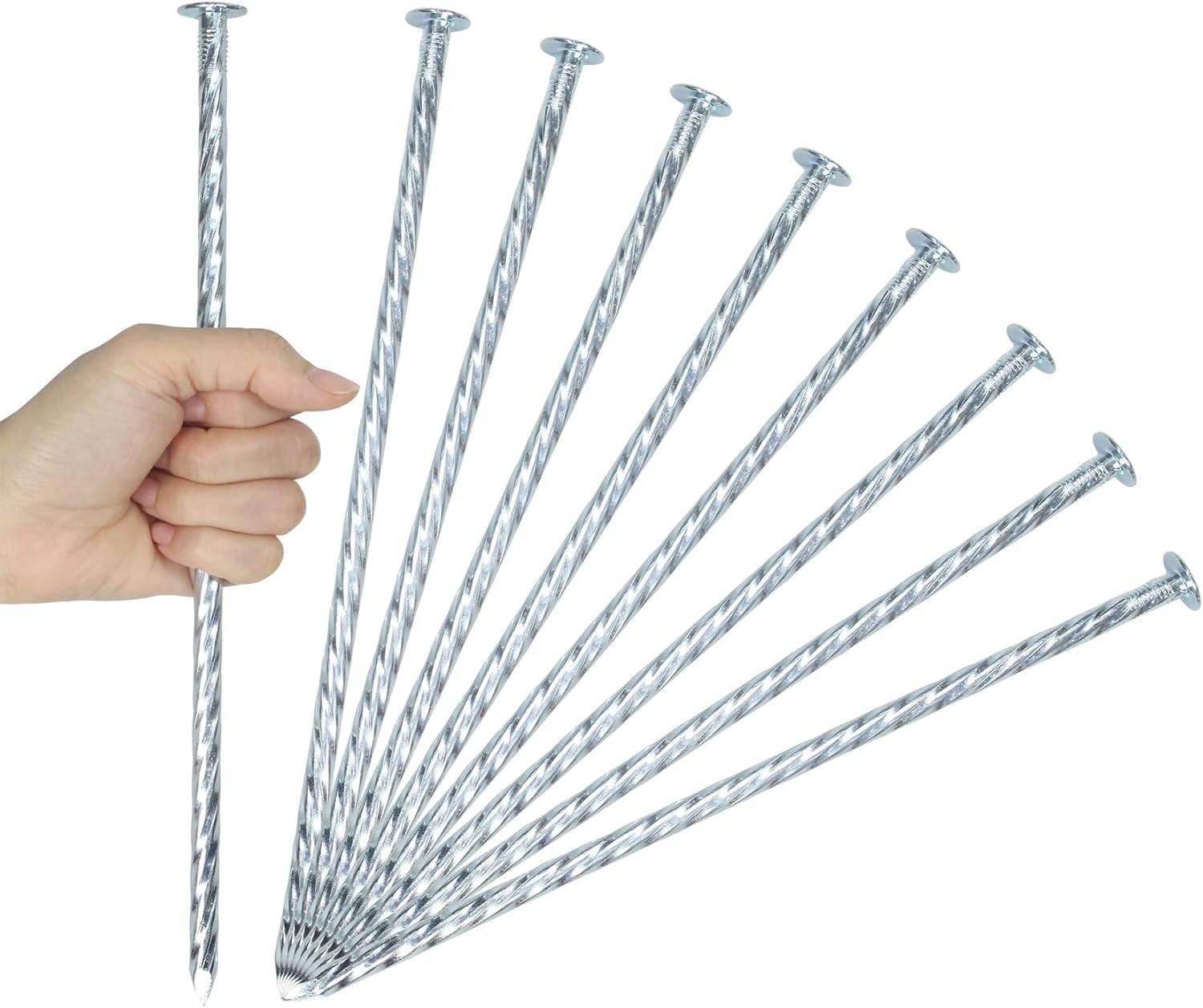 10 Inch Landscape Stakes Galvanized Metal Landscape Edging Anchoring ...