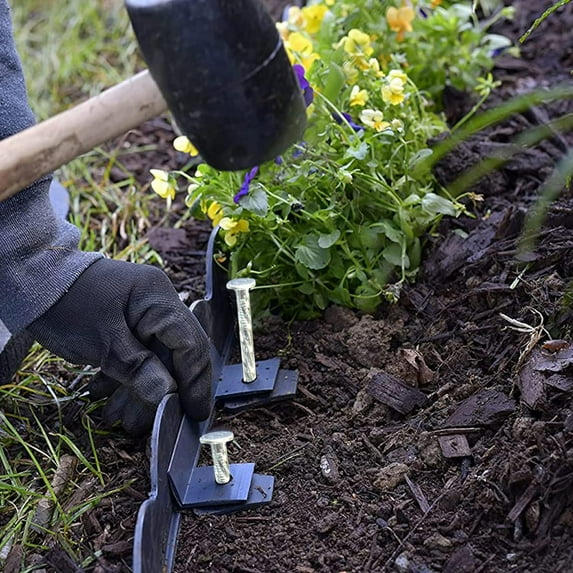 10 Inch Landscape Stakes Galvanized Metal Landscape Edging Anchoring ...