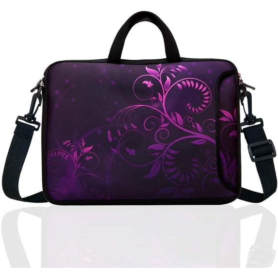 10-Inch Laptop Shoulder Bag Sleeve Case with padded handle for 9.6” 9.7 ...