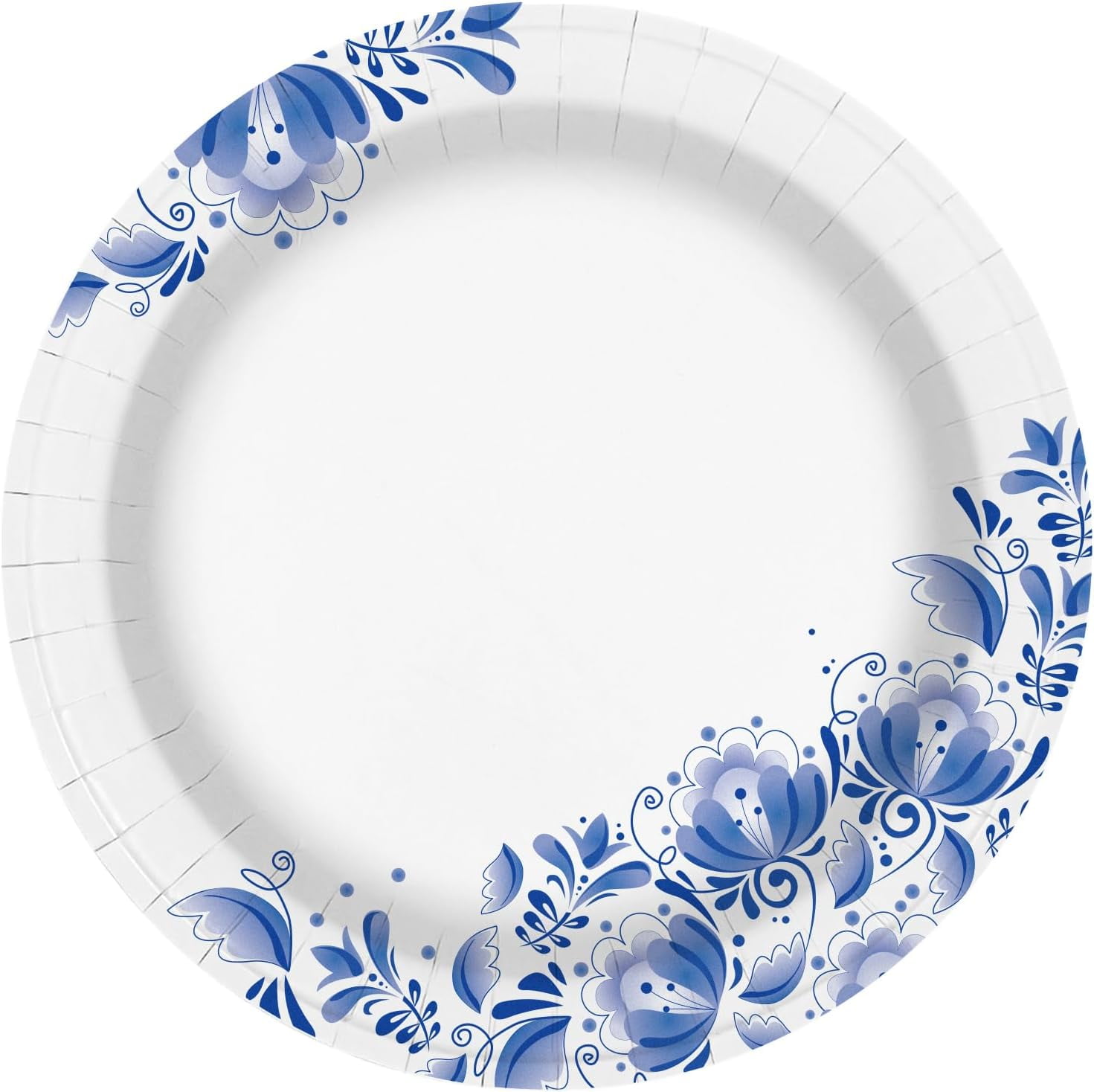 10 Inch Large Blue Paper Plates, 300pcs Disposable Plates for Parties ...