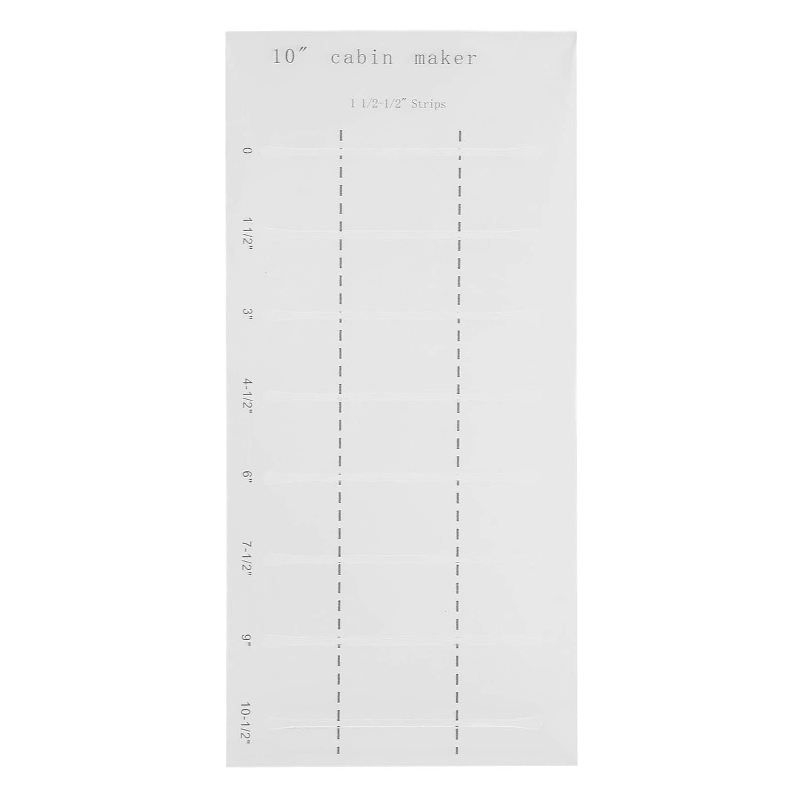 10 Inch Log Cabin Quilting Rulers,Acrylic Quilters Ruler Log Cabin ...