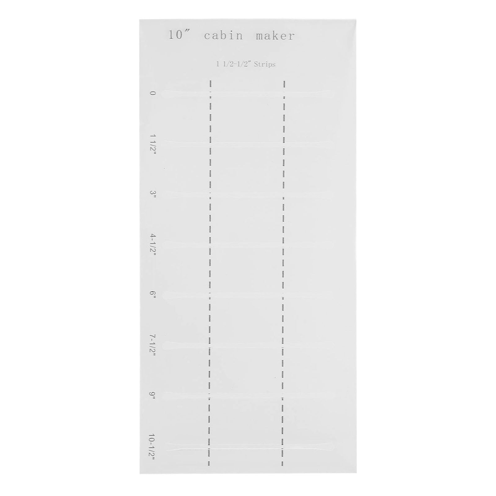 10 Inch Log Cabin Quilting Rulers Clear Scale Smoother Edges Log Cabin ...