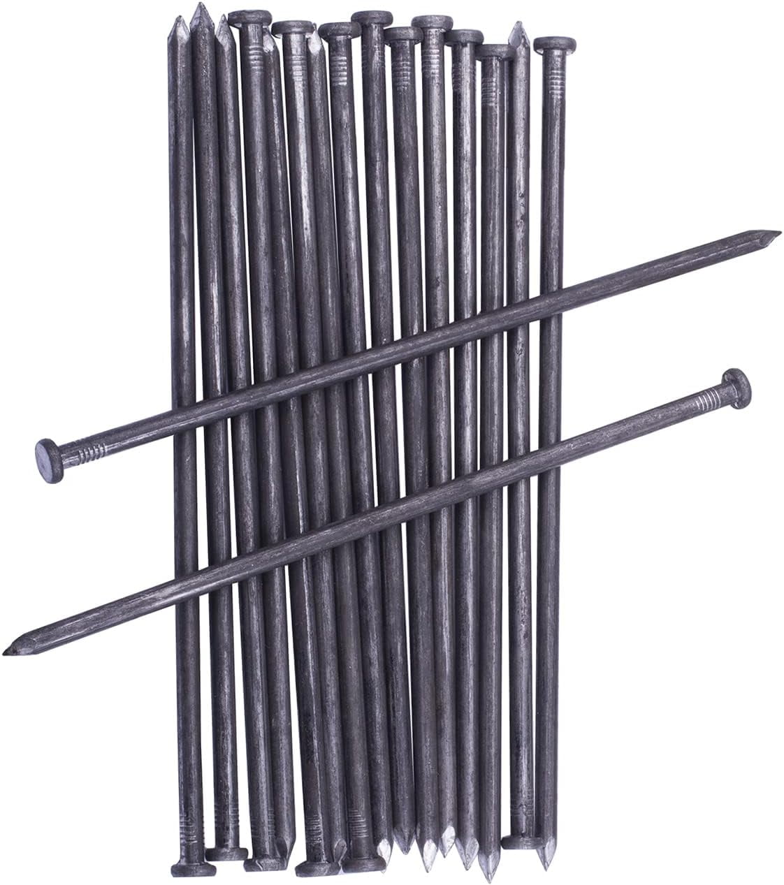 10 Inch Metal Edging Spikes, 100 Pcs Heavy Duty Solid Metal Landscaping ...