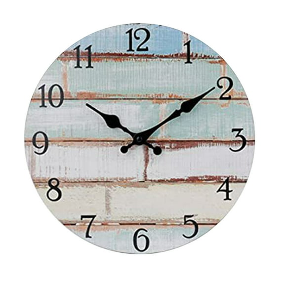 10-Inch Modern Minimalist Wooden Wall Clock with Creative Digital ...