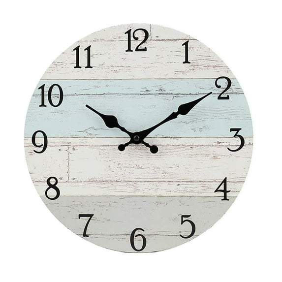 10-Inch Modern Minimalist Wooden Wall Clock with Creative Digital ...