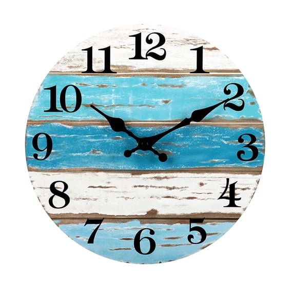 10-Inch Modern Minimalist Wooden Wall Clock with Creative Digital ...