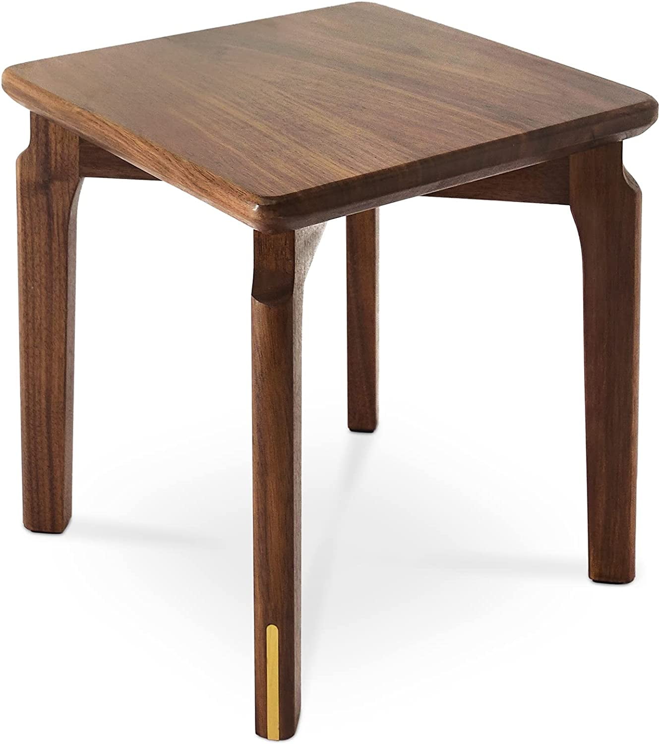 10 Inch Modern Style Black Walnut Wooden Stools Backless Chairs ...