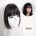 10-Inch Natural Look Clip-In Bangs for All Face Shapes - Perfect for ...