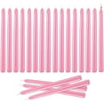 10 Inch Pink Taper Candles Set of 20, Dripless and Unscented Candle ...
