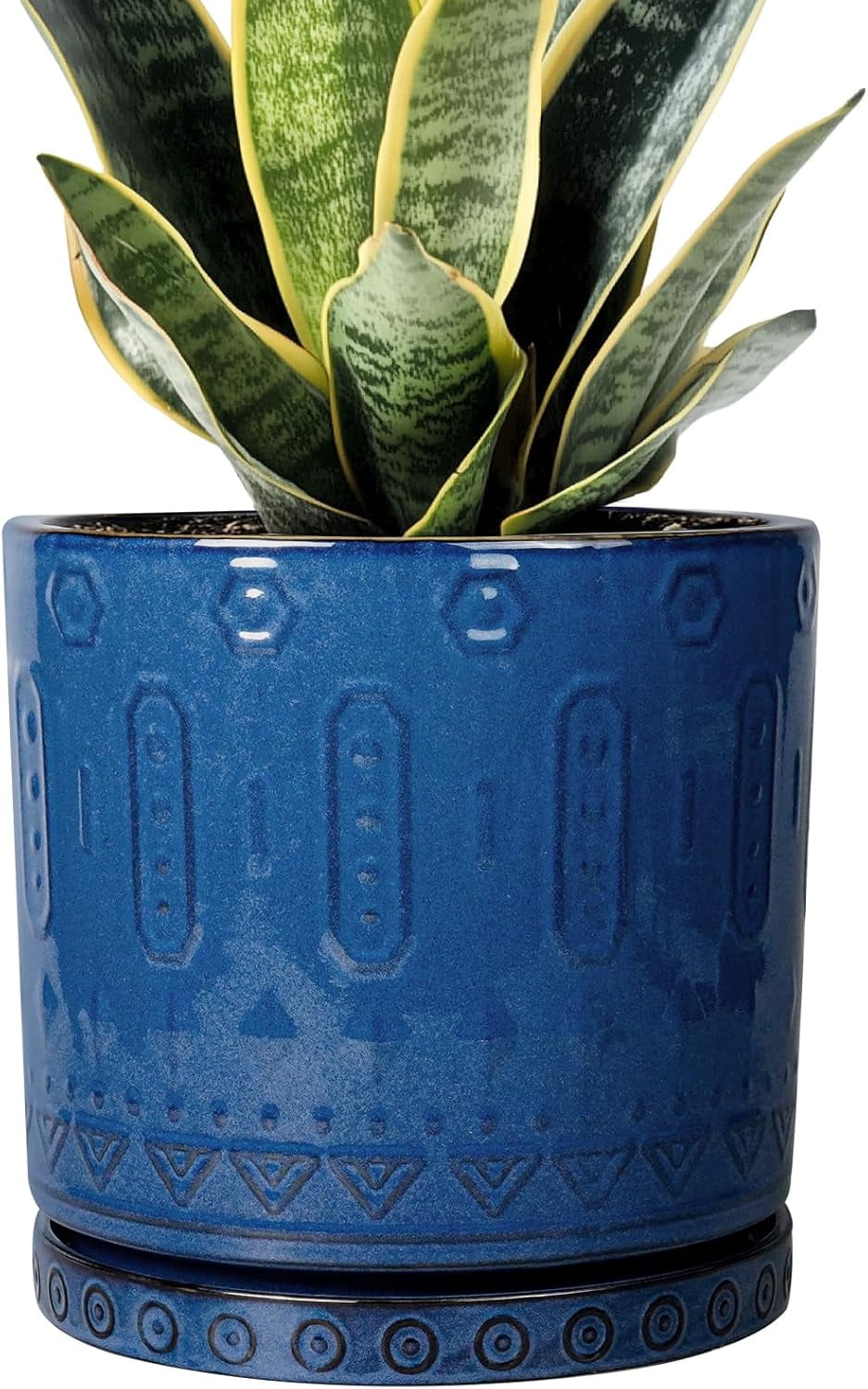 10 Inch Plant Pot - Ceramic Planter Outdoor Plant Pot Indoor with ...