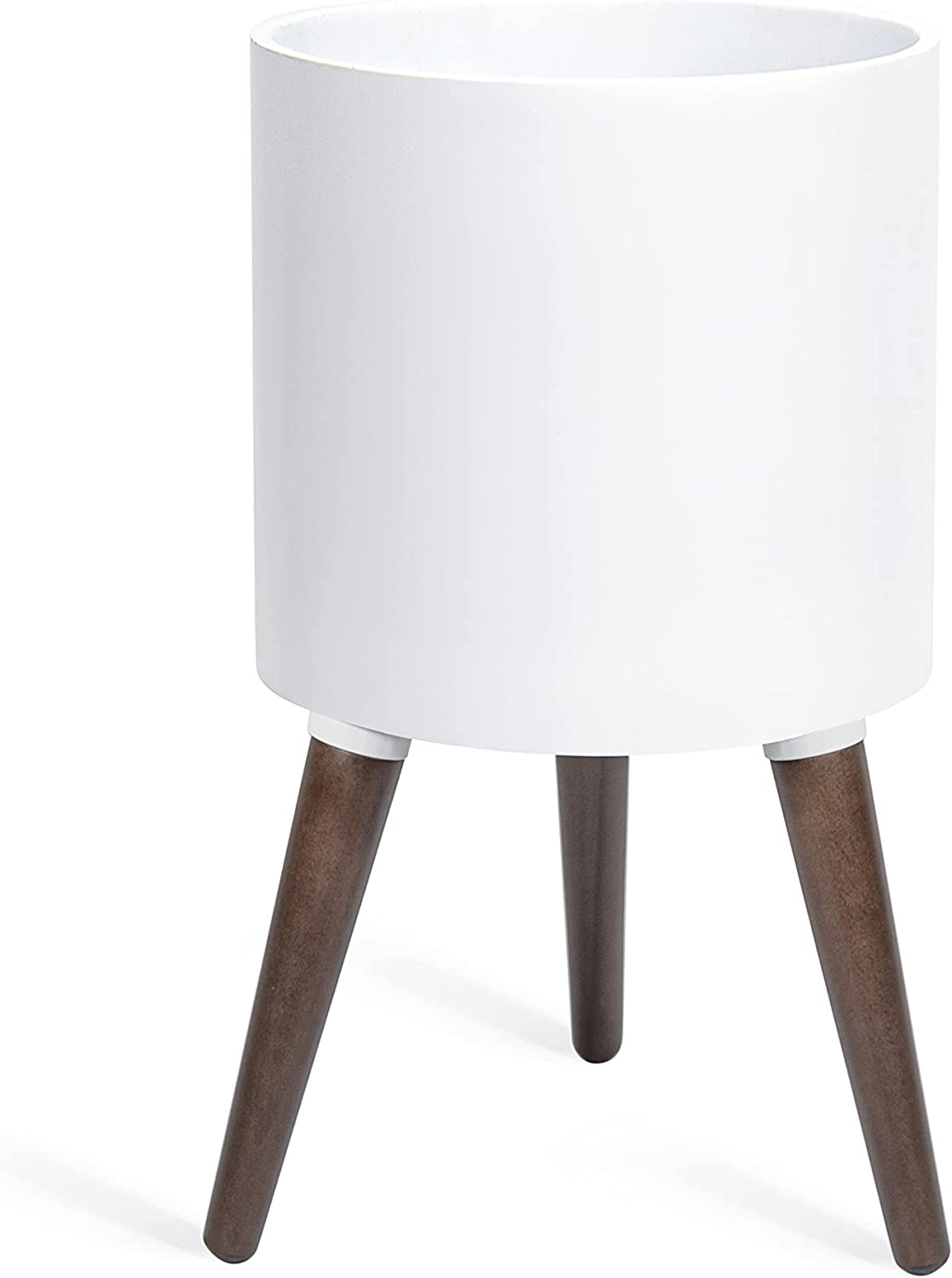 10 Inch Planter Pot with Stand, Mid-Century Tall Plant Pot with Legs ...