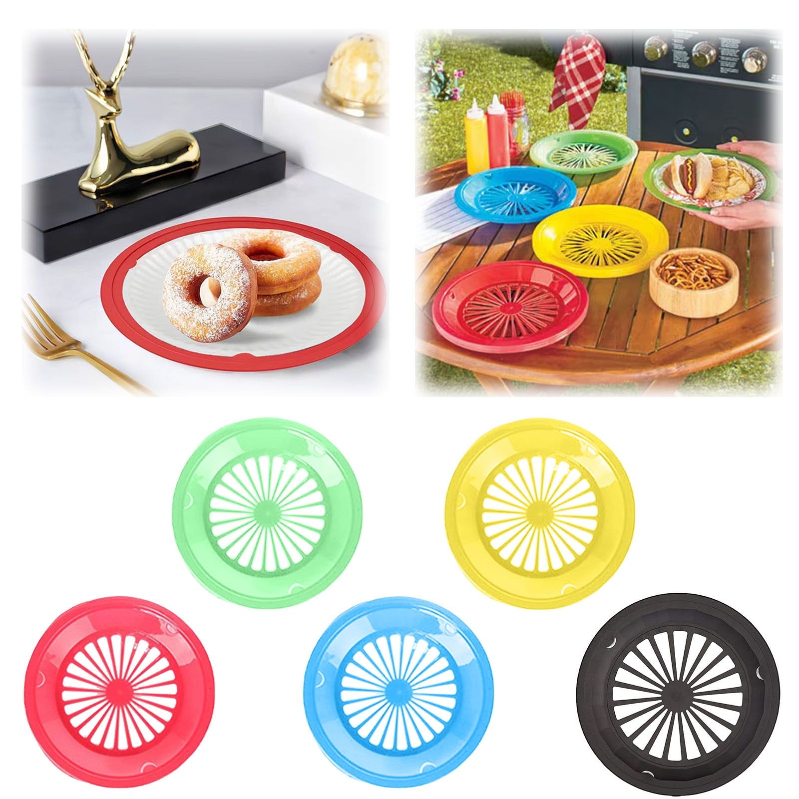 10 Inch Plastic Paper Plate Holders Heavy Duty Supports Plastic Paper ...
