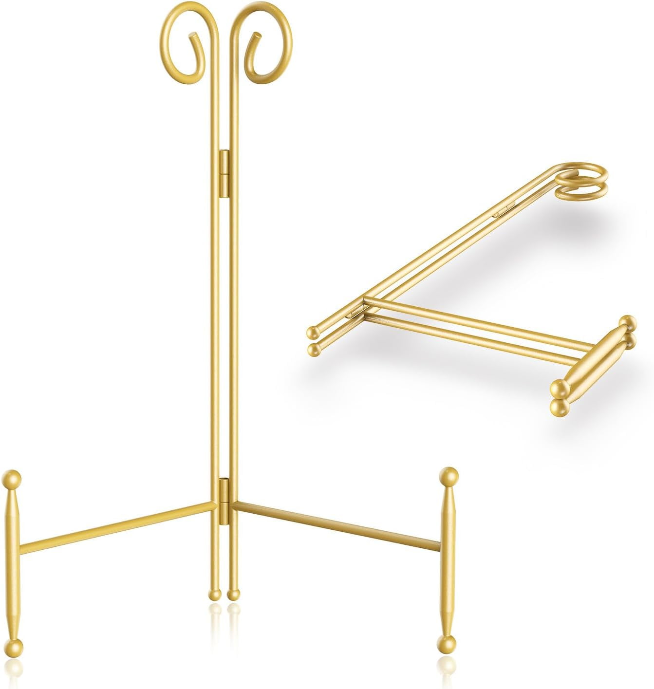 10 Inch Plate Stands for Display, Gold Metal Frame Holder Stand for ...